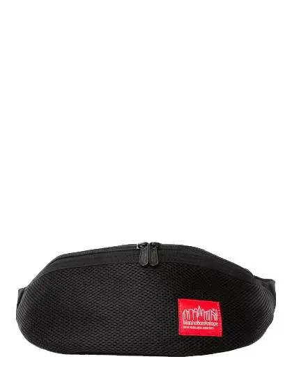 MANHATTAN PORTAGE Mesh Brooklyn Bridge Belt Bag - Black