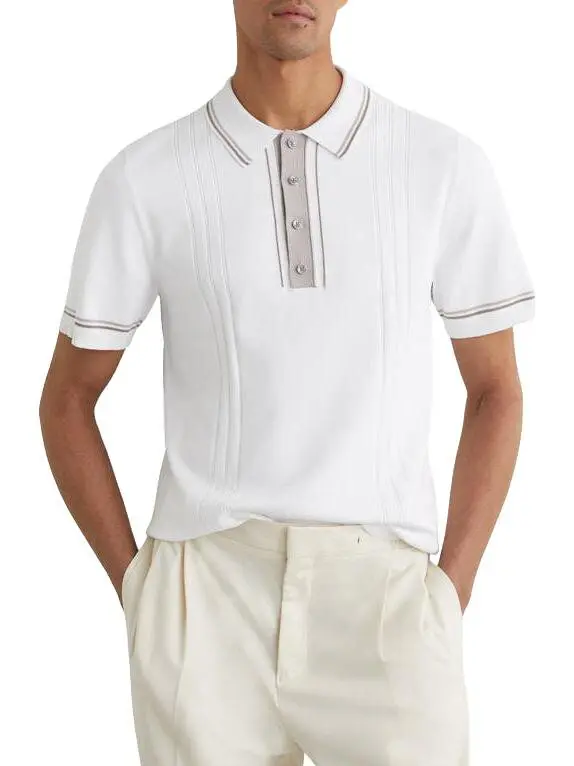 REISS Rothwell Polo - Off White