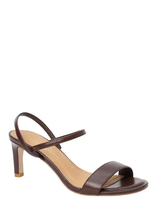 Matisse Trinity Slingback Kitten Heel Sandal - Chocolate