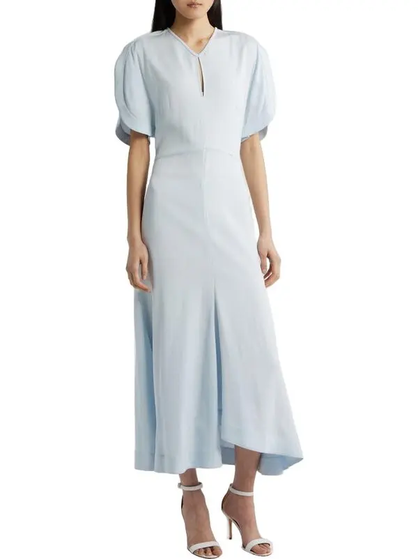 BOSS High-low Midi Dress - Pale Lagoon