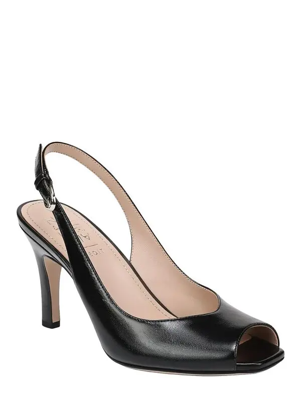 27 EDIT NATURALIZER Alexa Peep Toe Slingback Pumps - Black