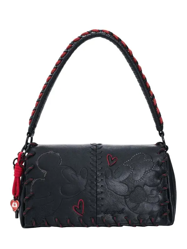 Desigual Faux Leather Crossbody Bag - Black
