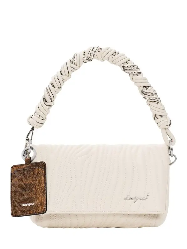 Desigual Engraved Crossbody Bag - Medium Beige