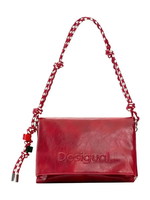 Desigual Faux Leather Crossbody Bag - Red