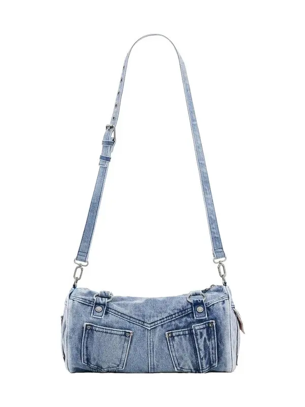 Desigual Denim Pockets East/west Bag - Light Blue