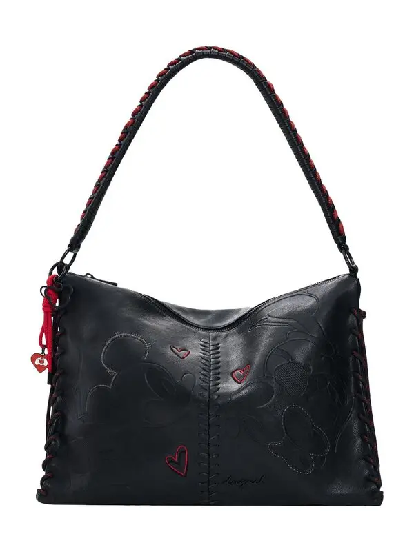 Desigual Faux Leather Shoulder Bag - Black