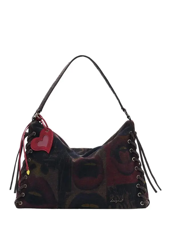 Desigual Lip Print Shoulder Bag - Multi