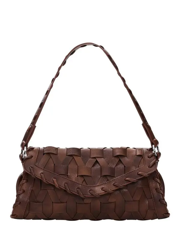 Desigual Woven Handbag - Brown