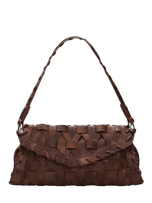 Desigual Woven Handbag - Brown