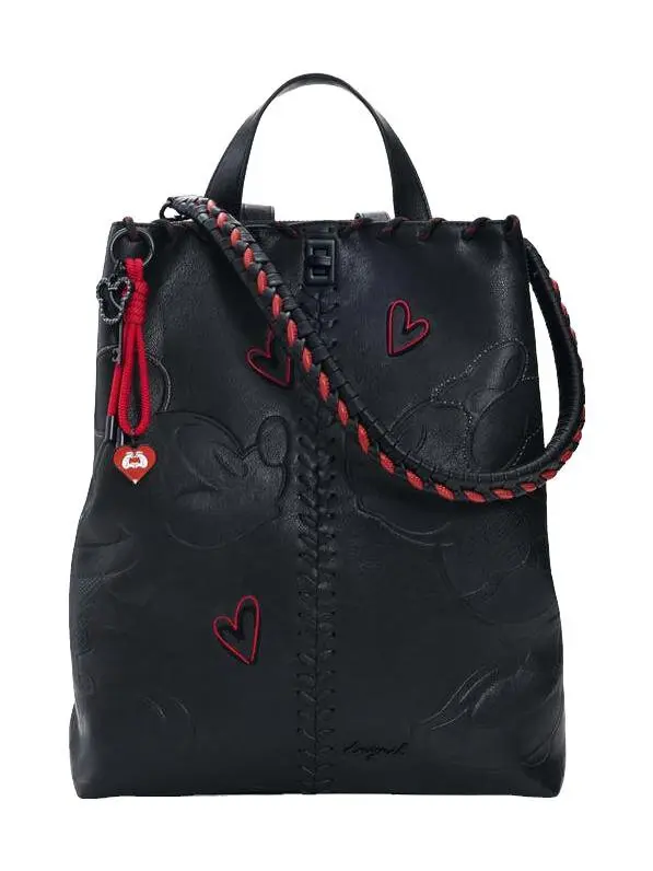 Desigual Faux Leather Backpack - Black