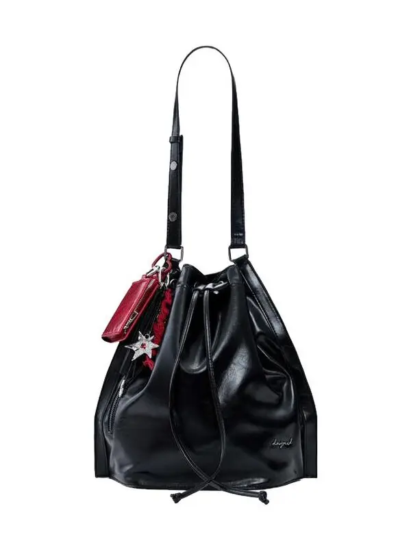 Desigual Faux Leather Backpack - Black