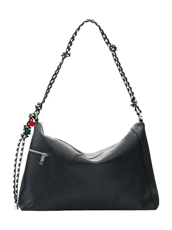 Desigual Faux Leather Shoulder Bag - Black