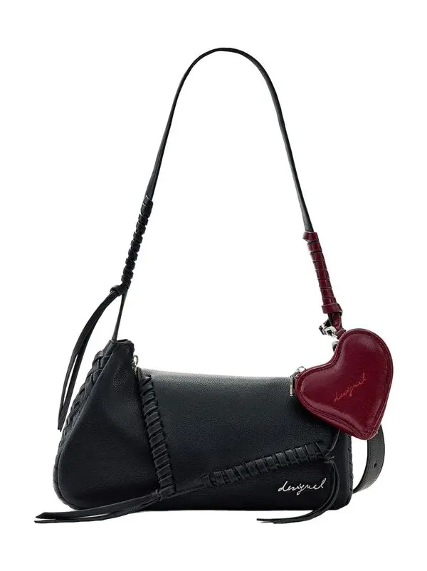 Desigual Faux Leather Shoulder Bag - Black