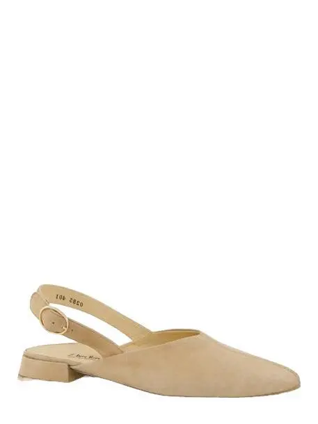 Paul Green Aladdin Slingback Point Toe Flat - Dakar Suede