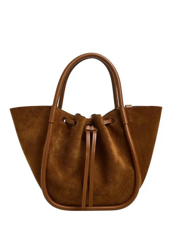 Proenza Schouler Small Ruched Leather Tote - Saddle