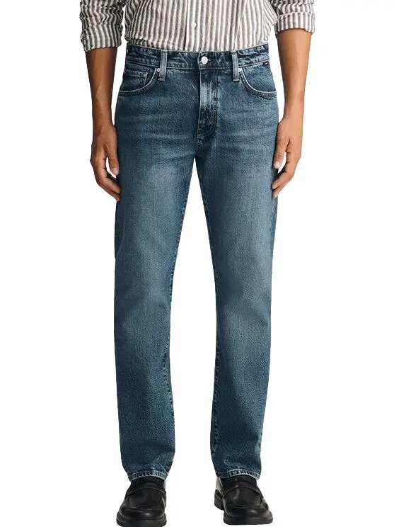 MAVI Zach Straight Leg Jeans - Mid Brushed Classic