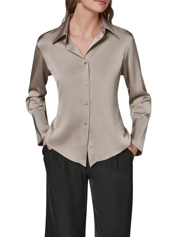 Donna Karan New York Satin Button-up Shirt - Turin