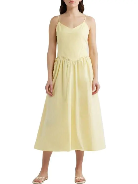Deluc Izaro Sleeveless Maxi Dress - Yellow