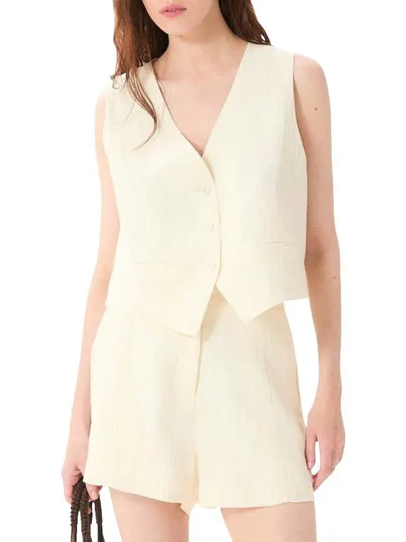 Deluc Paxos Vest - Ecru