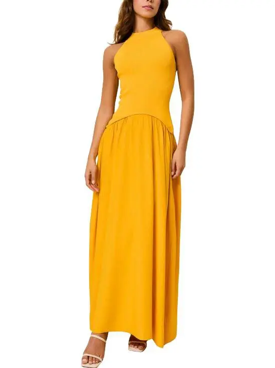 Solid & Striped The Isola Sleeveless Maxi Dress - Pineapple