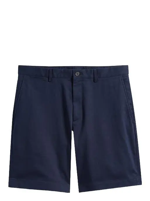 Theory Standard Chino Moonsoft Cotton Blend Shorts - Baltic