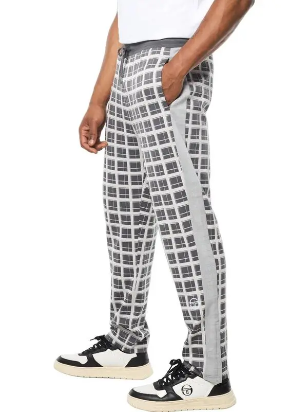 SERGIO TACCHINI Damarindo Check Track Pant - Quiet Grey
