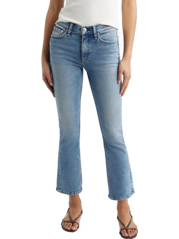 Rag & Bone Flexi Peyton Mid-rise Bootcut Ankle Jeans - Tansy
