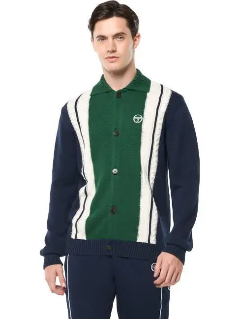 SERGIO TACCHINI Bruni Knit Cardigan - Maritime Blue