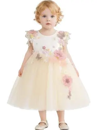 TULLEEN Rosslyn Tulle Bow Dress - Cream