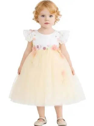 TULLEEN Madrone Fairy Dress - Yellow