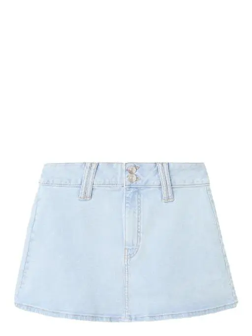 Mango Denim Miniskirt - Medium Blue