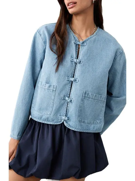 Mango Denim Jacket - Medium Blue
