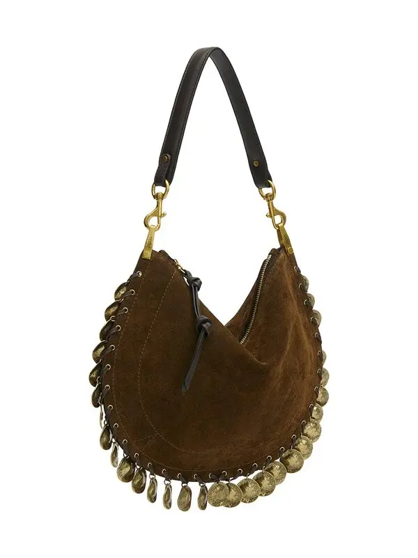 Isabel Marant Oskan Soft Zip Bag With Medallions - Bronze