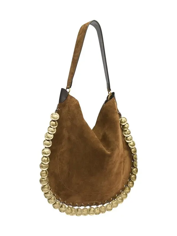 Isabel Marant Oskan Hobo Soft Bag With Medallions - Bronze