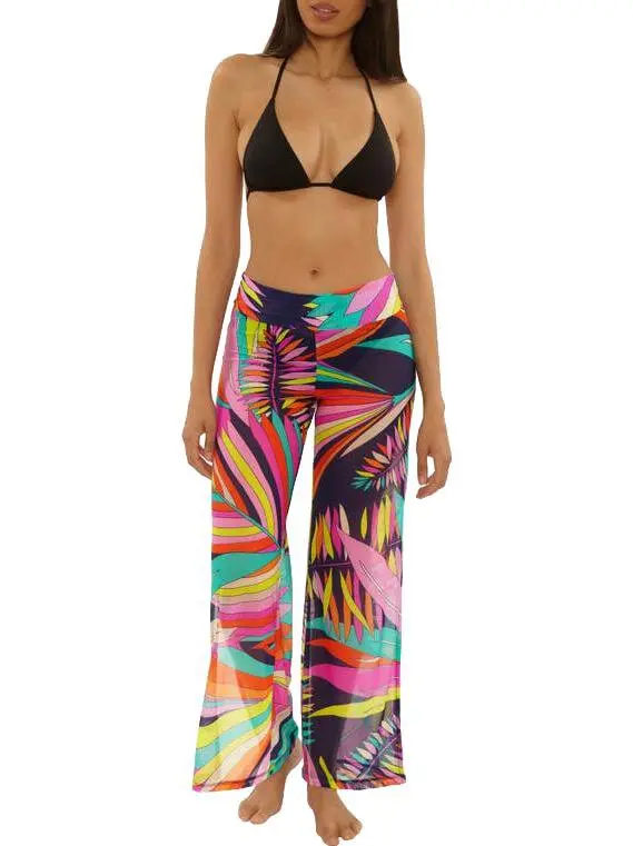 Trina Turk Paralia Mesh Cover-up Pants - Multi