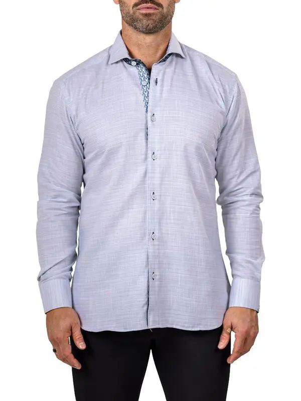 MACEOO Eins Marthy Cotton Button-up Shirt - Grey