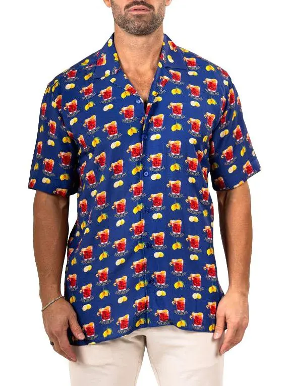 MACEOO Apachi Marthyr0248 Camp Shirt - Blue