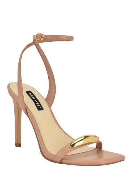 Nine West Props Ankle Strap Sandal - Light Natural
