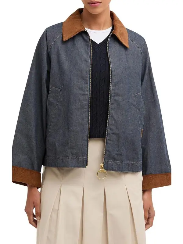 Barbour Freckleton Denim Swing Jacket - Indigo/dress