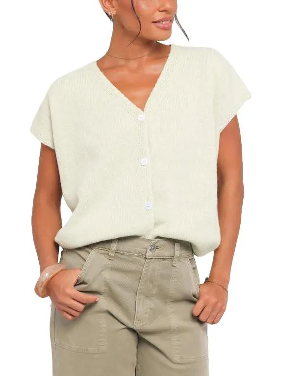 PETAL & PUP Mariana Knit Sweater Vest - Sage