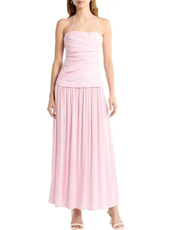 Faithfull The Brand Notte Halter Maxi Dress - Palazzo