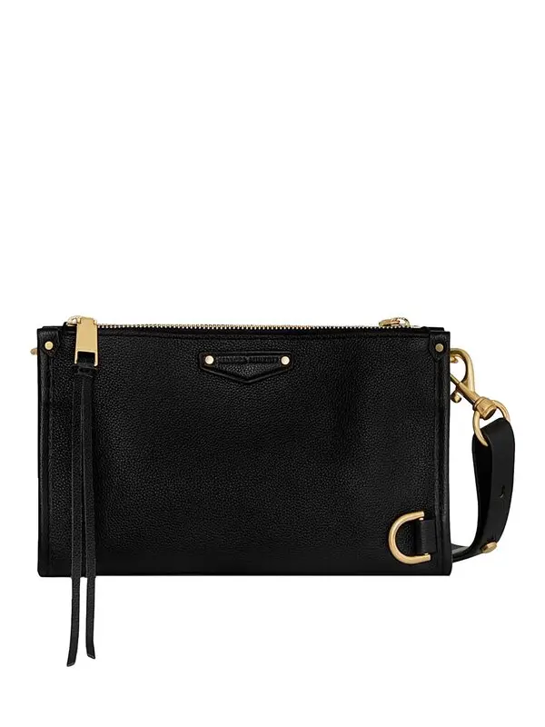 Rebecca Minkoff Small Mab Leather Crossbody Bag - Black