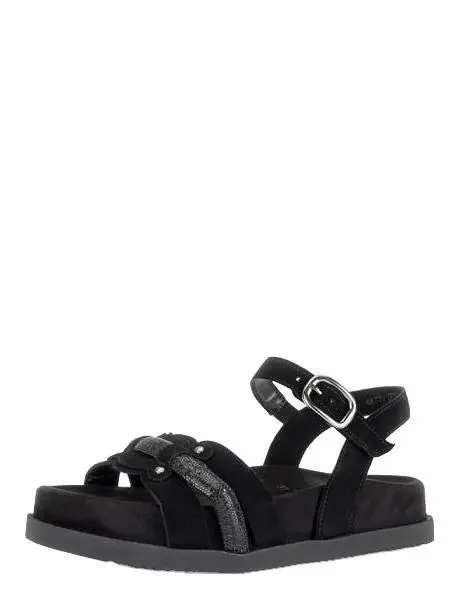 Gabor Ankle Strap Sandals - Black