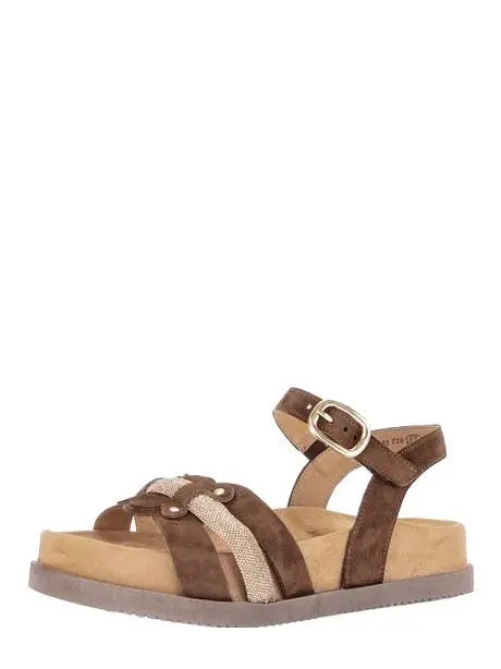 Gabor Ankle Strap Sandals - Cacao