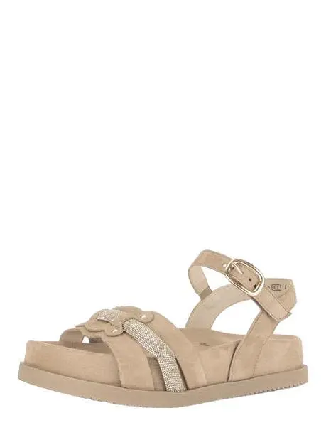 Gabor Ankle Strap Sandals - Sand