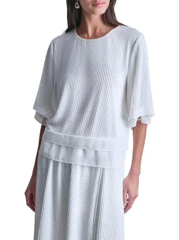 Dkny Layered Top - Ivory