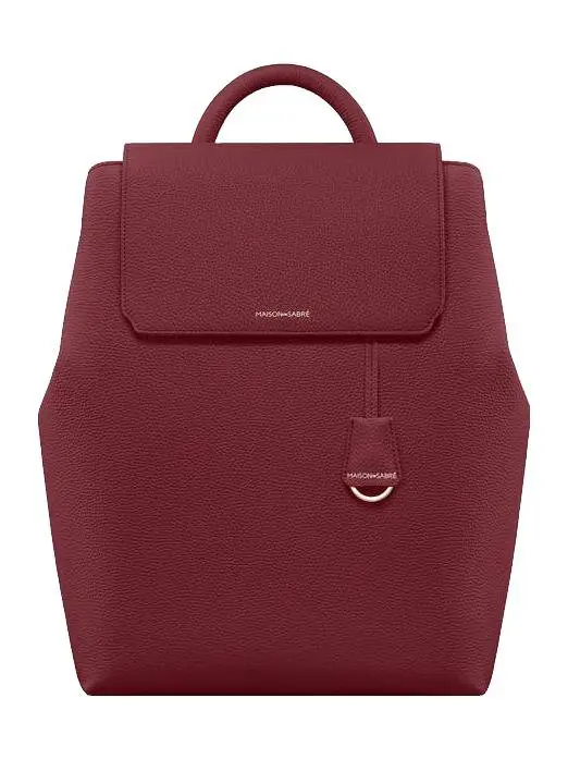 MAISON DE SABRE Medium Soft Backpack - Plum Red