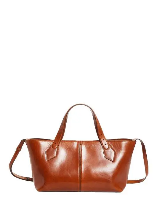 Proenza Schouler Chelsea Leather East/west Tote - Saddle
