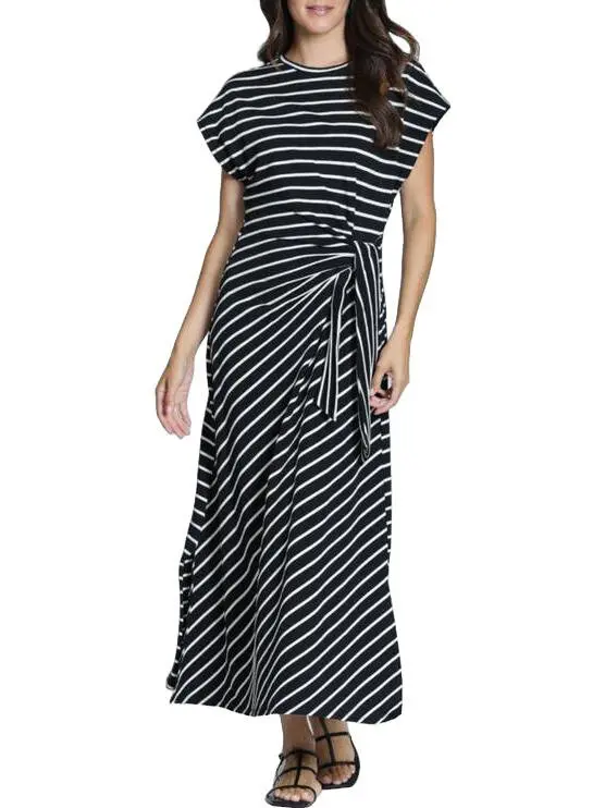APNY Stripe Maxi Dress - Blackwhite Stripe