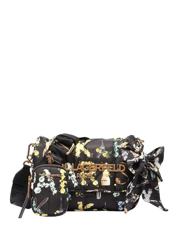 Karl Lagerfeld Paris Voyage Crossbody Bag - Black Multi